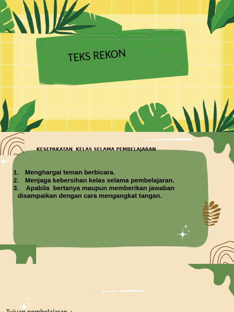 TEKS REKON - Bag.1 | PDF