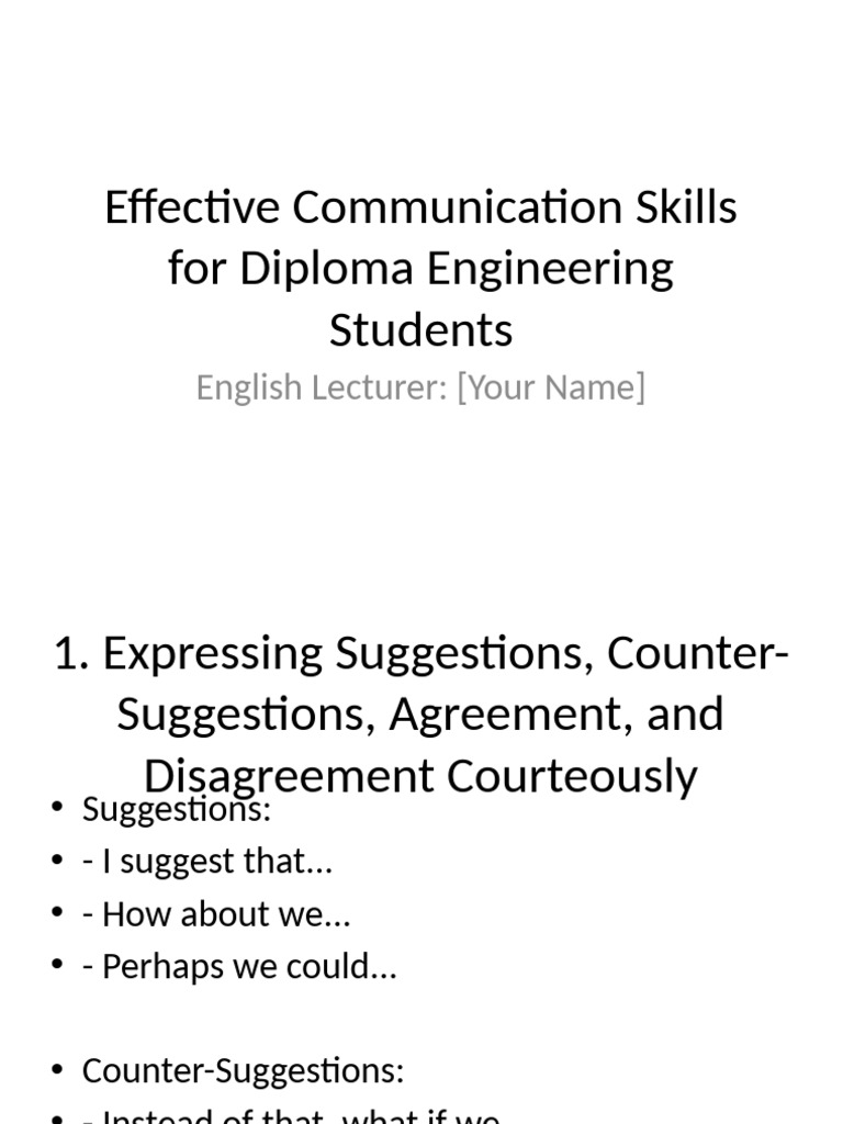 Effective Communication Skills | PDF