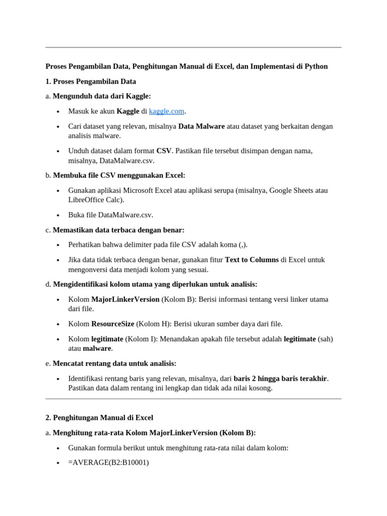 Proses Pengambilan Data | PDF