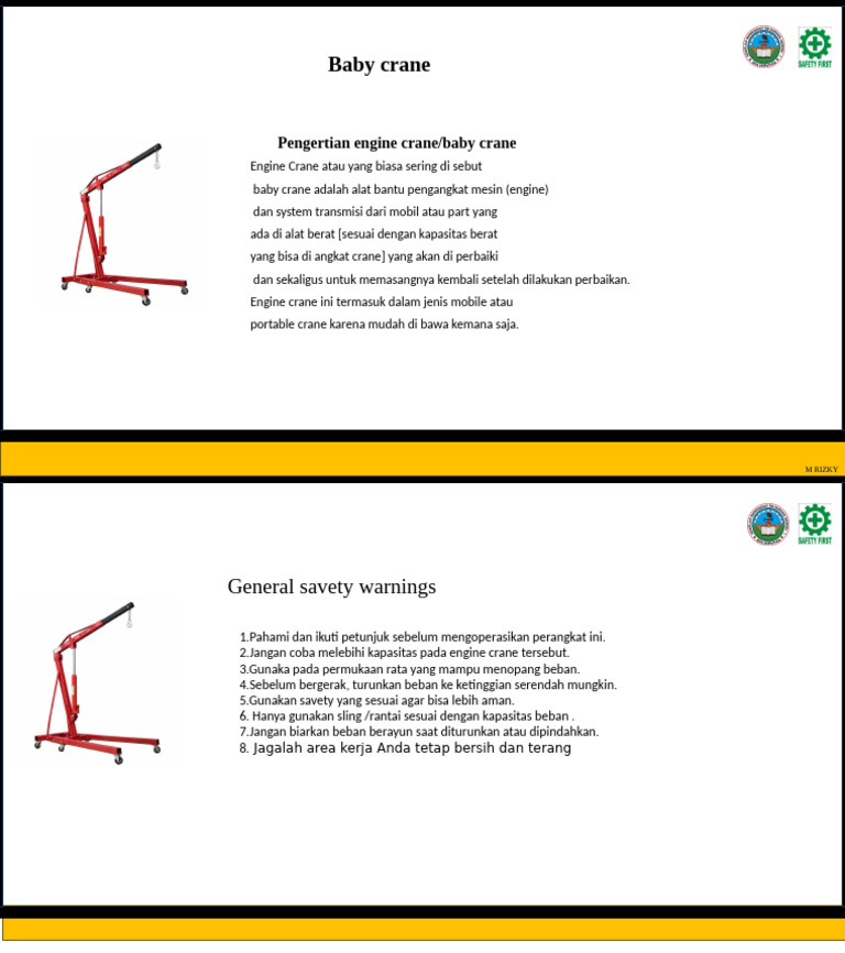 Baby Crane | PDF