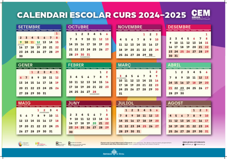 calendar-escolar-CEM-2024-25 | PDF