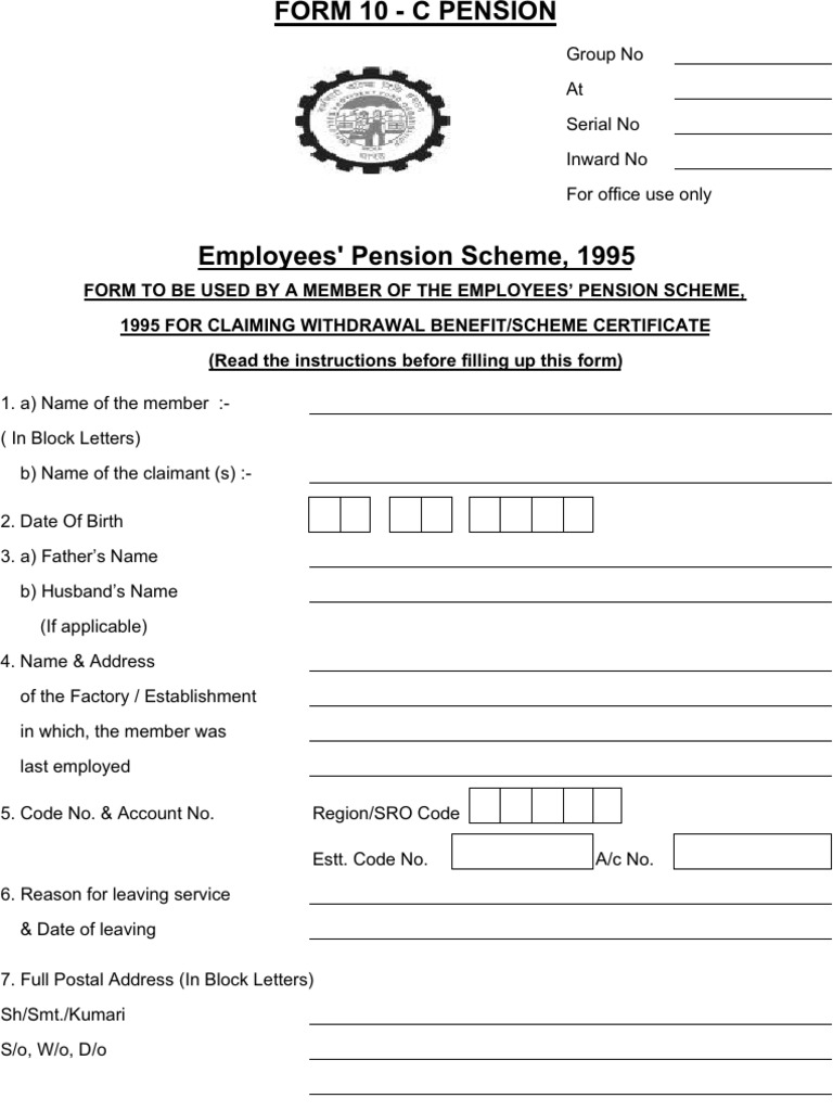 PF Forms Formats | PDF | Cheque | Banking