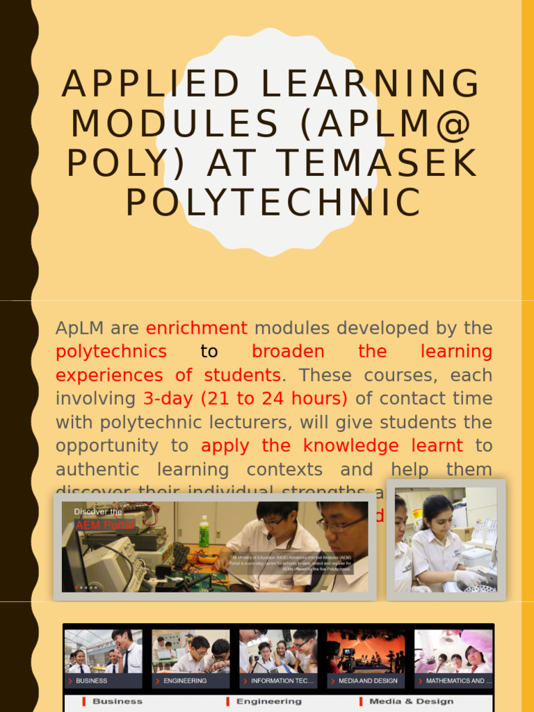 Temasek Polytechnic Applied Learning Modules | PDF | Health Care | Psychology