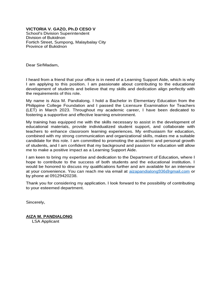 Application AIZA | PDF