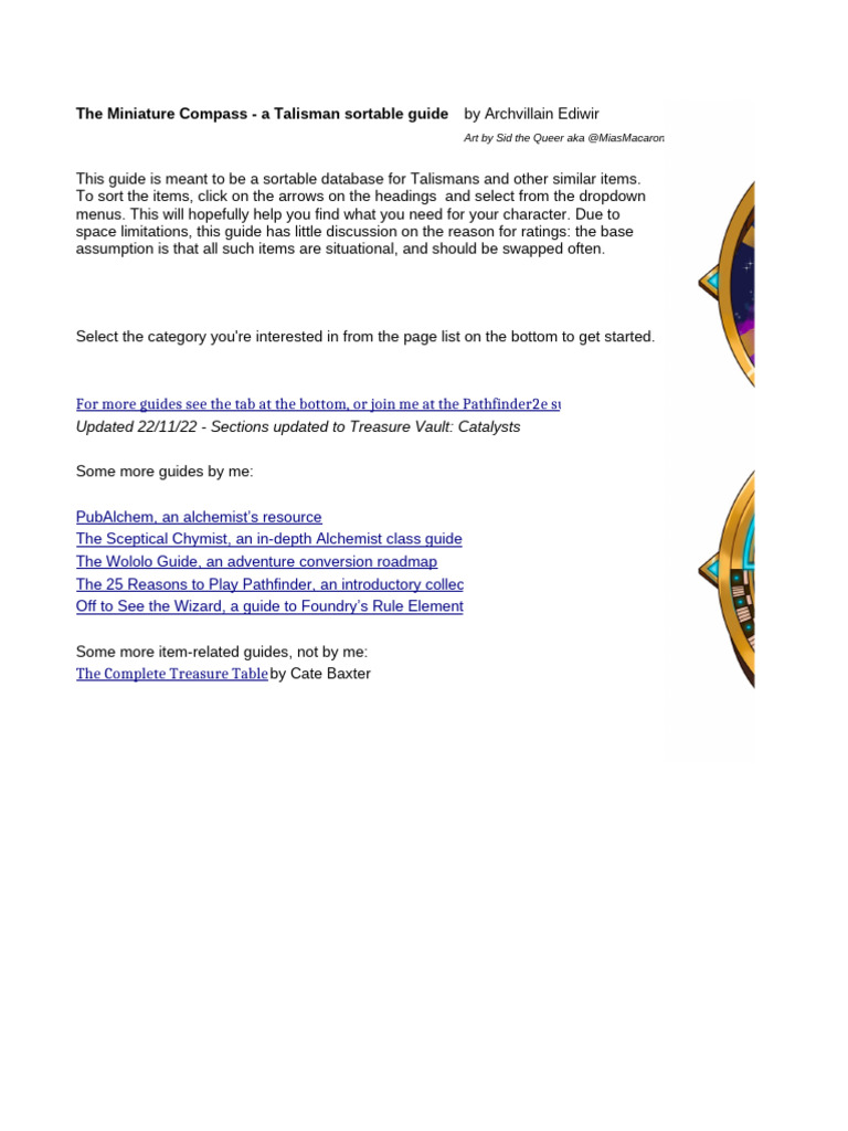 The Miniature Compass | PDF | Armour