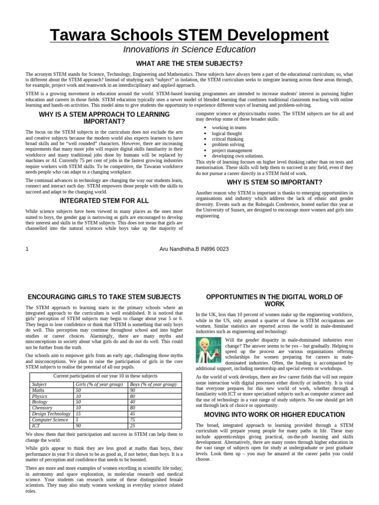 Stem News | PDF | Science, Technology, Engineering, And Mathematics ...