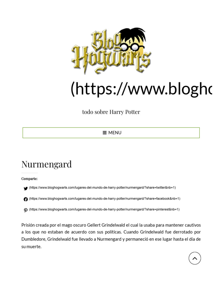 Nurmengard - Blog Hogwarts | PDF | Universos ficticios | Fantasía