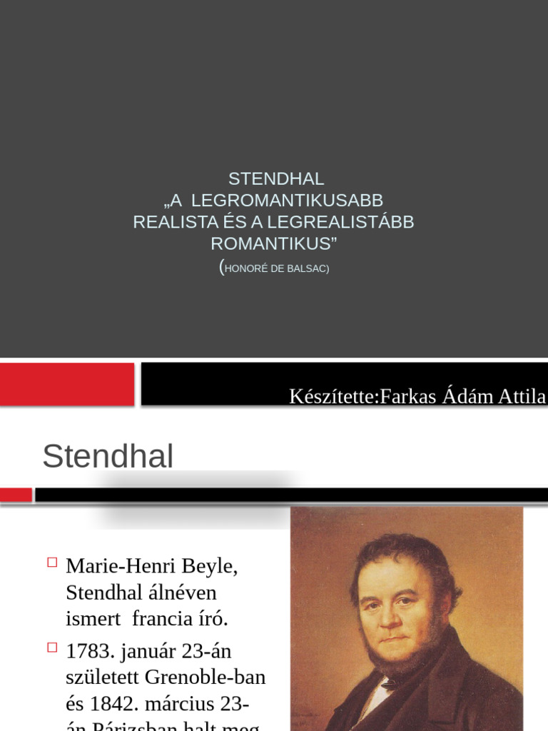 Stendhal I Rod | PDF
