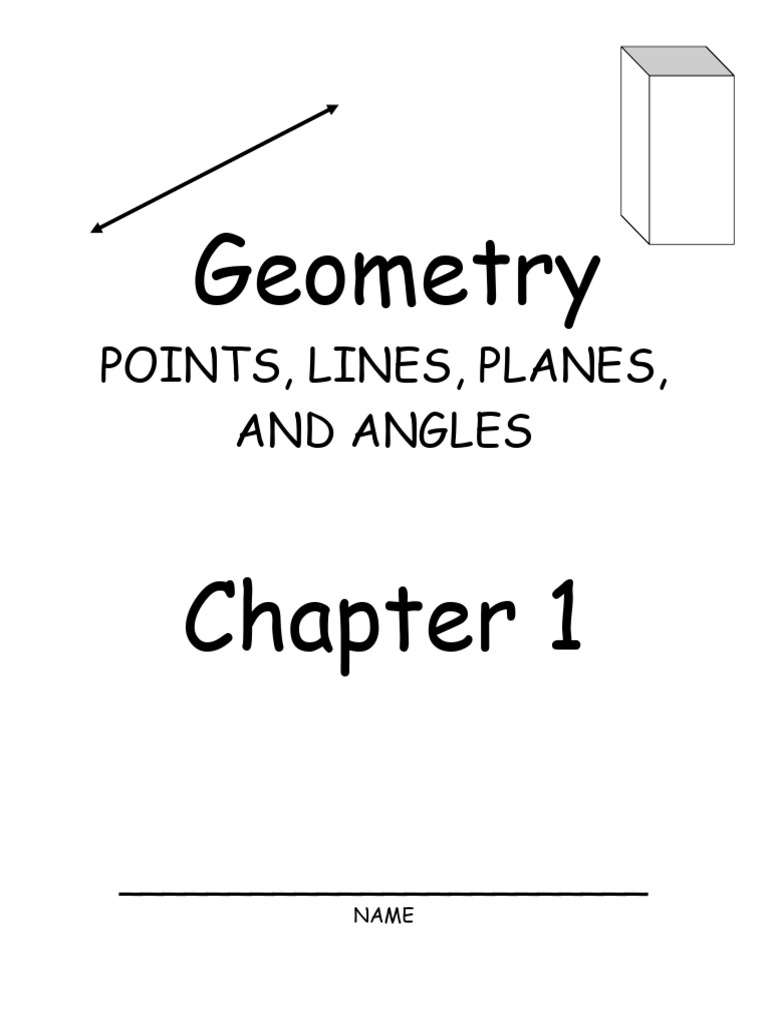 Ch. 1 Packet PDF | PDF | Line (Geometry) | Euclidean Geometry