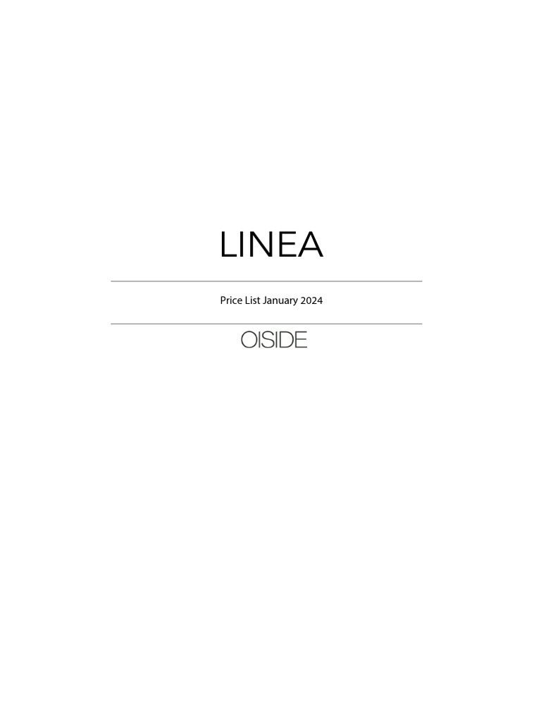 Pricelist_Linea | PDF | Materials
