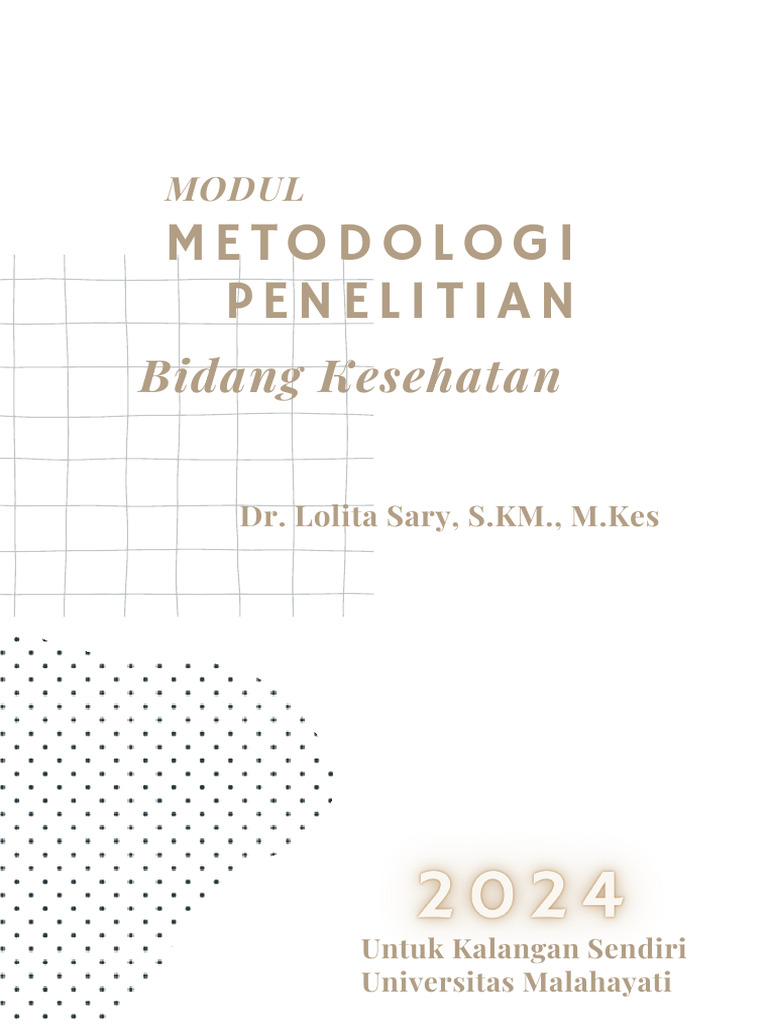 Buku Ajar Metodologi Penelitian Bidang Kesehatan | PDF