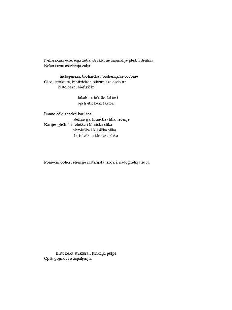 Bolesti Zuba Klinika 1 S | PDF