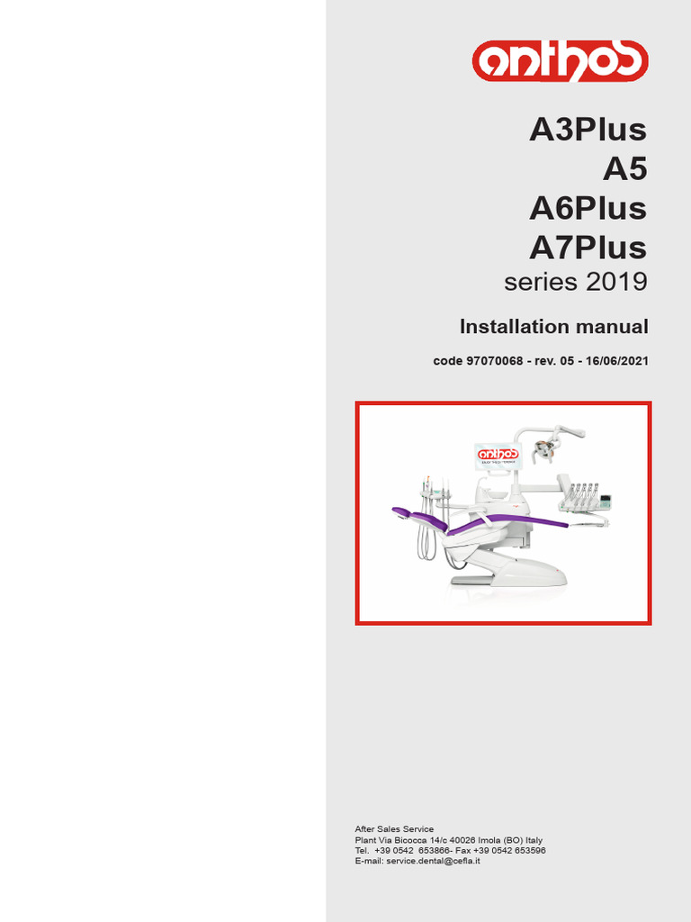 Anthos Dental UnitA3P-A5-A6P-A7P 2019 GB | PDF | Chair | Power Supply