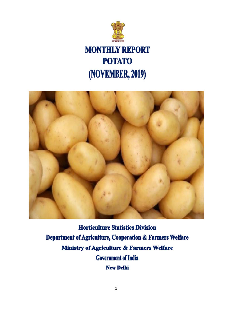 Potato for November, 2019 | PDF | Crops | Economy Of India