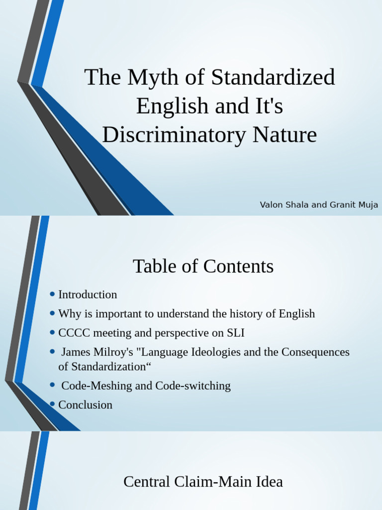 Discrimination in Standardized English | PDF | English Language ...