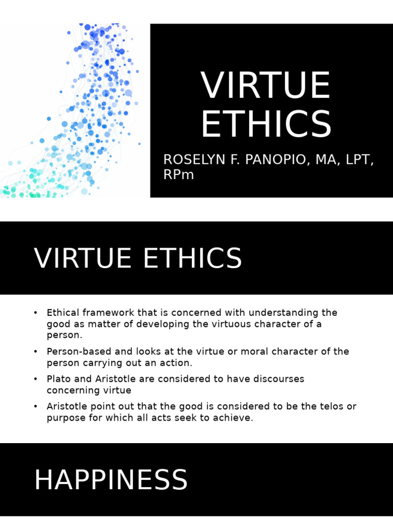 Lesson 13 - Virtue Ethics | PDF | Virtue | Happiness