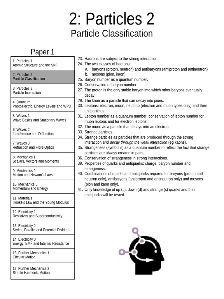 2.-Particles-2---SOLUTIONS | PDF | Hadron | Quark