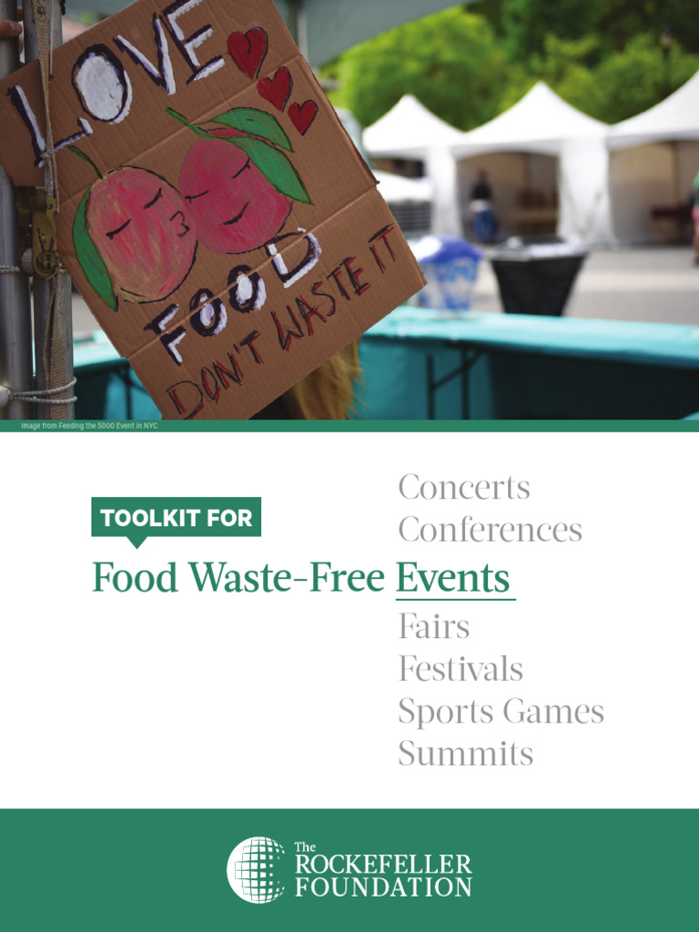 Food Waste Reduction Toolkit for Events | PDF | Waste
