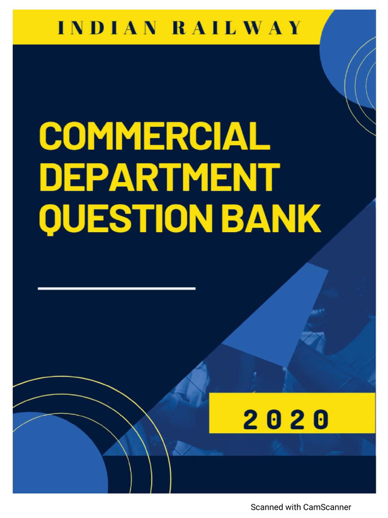 Commercial Question Bank | PDF