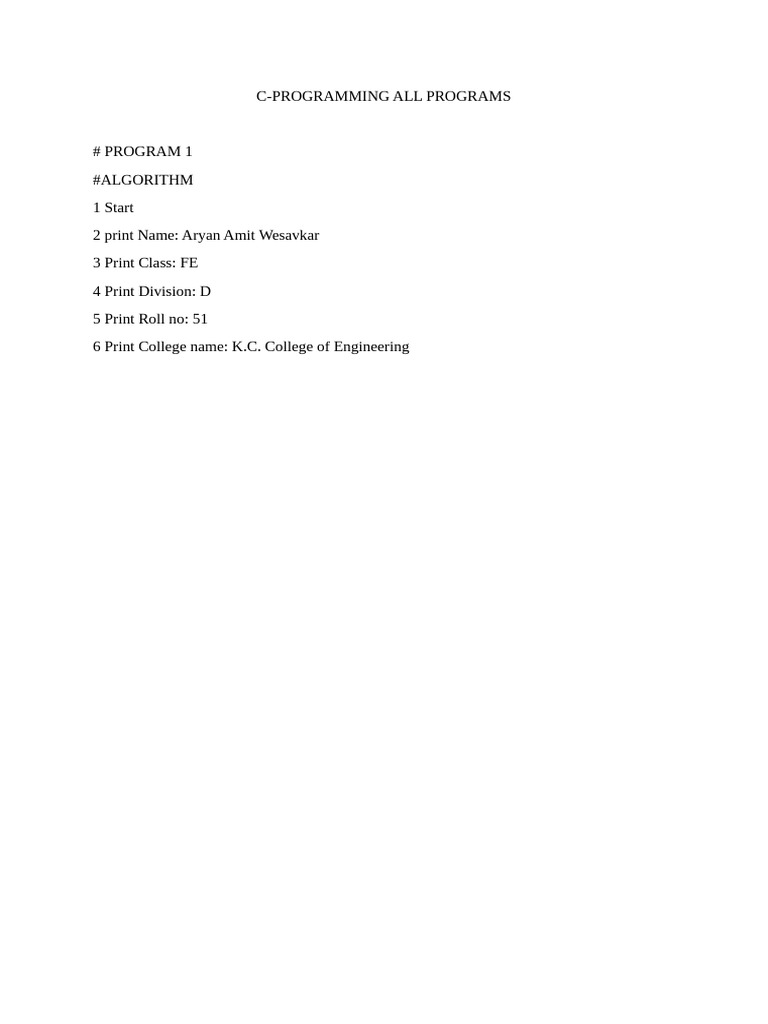 c Program | PDF | Area | Computer Programming c Program | PDF | Area | Computer Programming