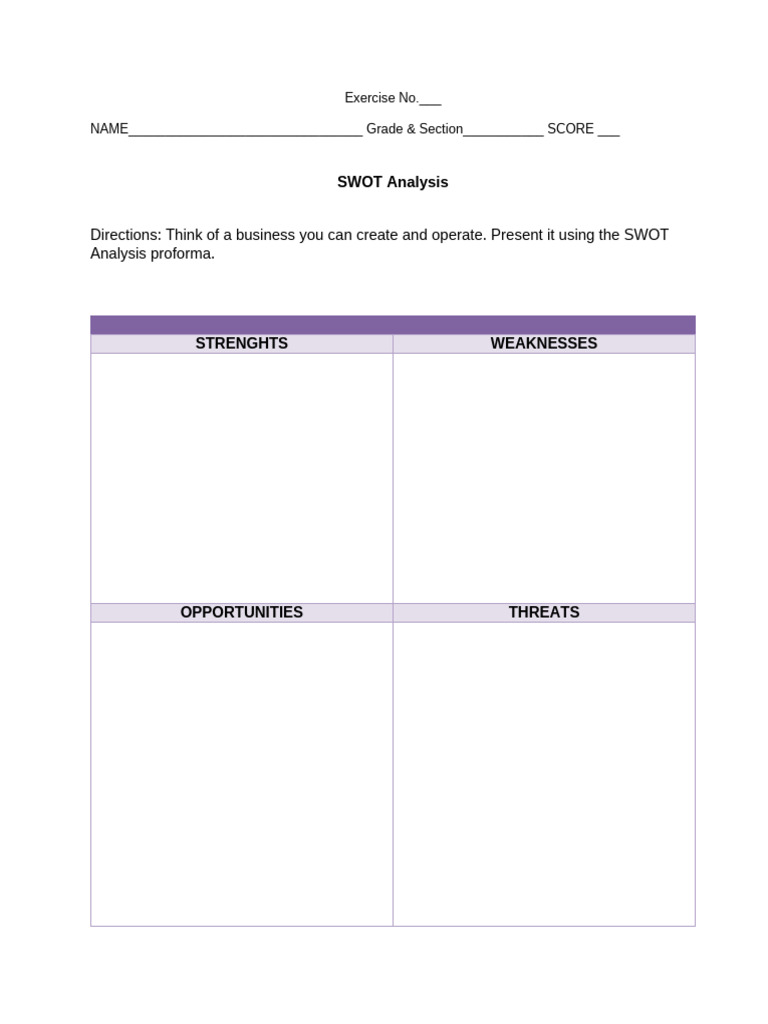 Swot Analysis | PDF