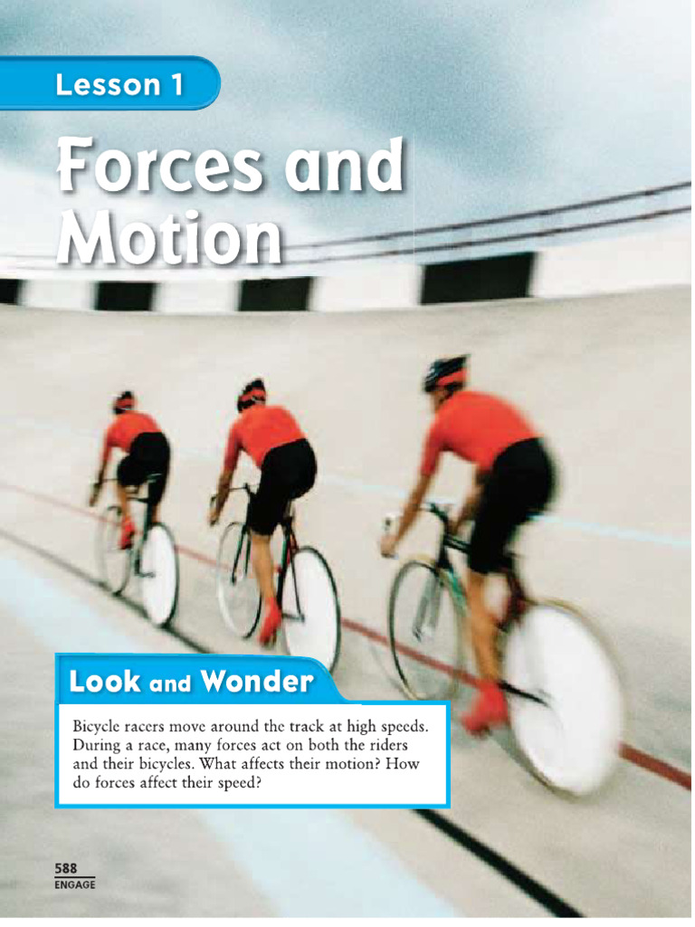 Chapter 11 - Lesson 1 - Forces and Motion | PDF