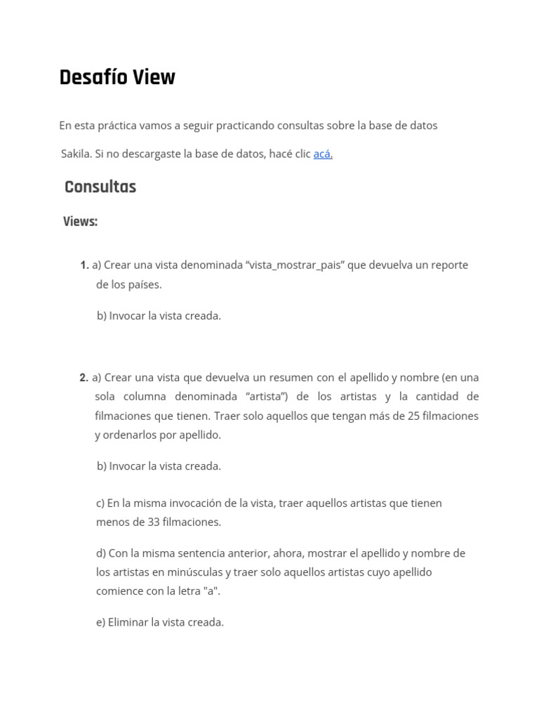 Desafío - View | PDF