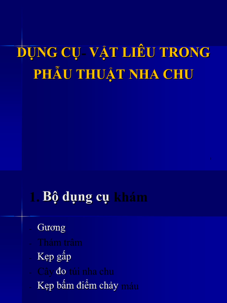 Dụng Cụ- Vật Liệu Trong Ptnc | PDF