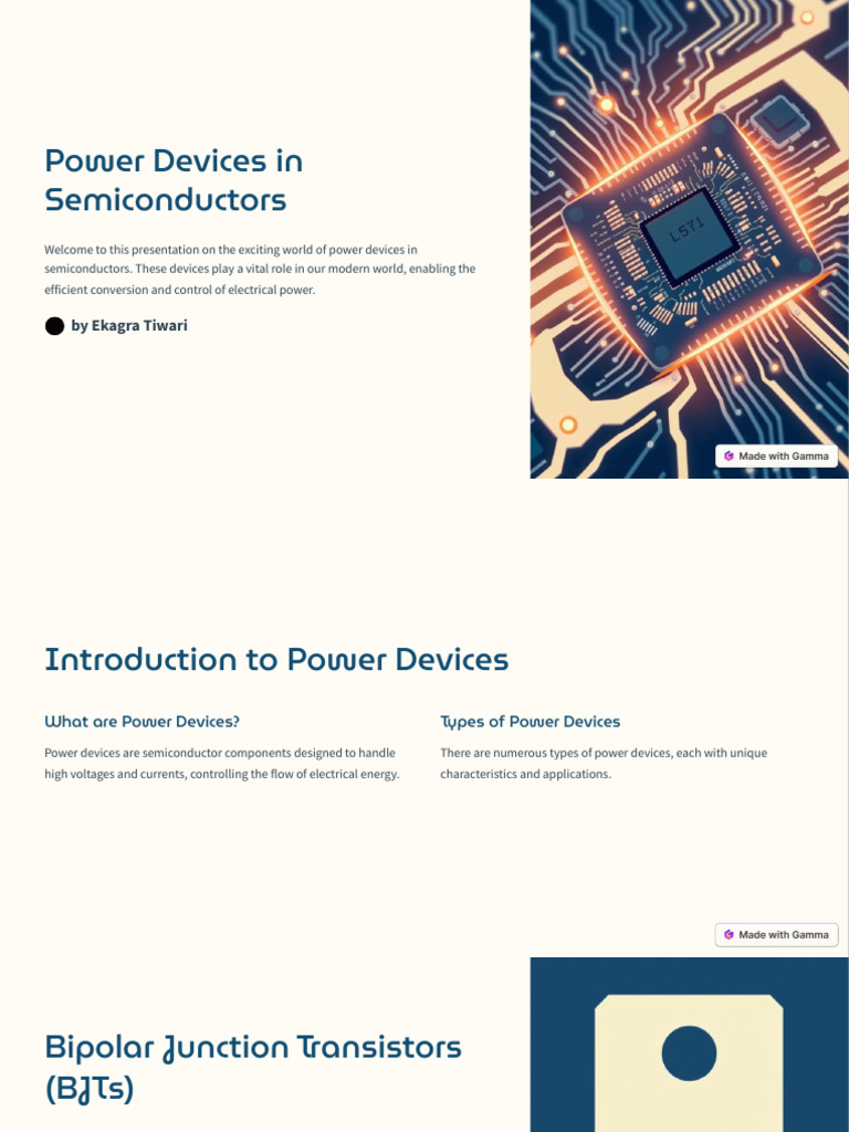 Power Devices in Semiconductors Explained | PDF | Bipolar Junction ...