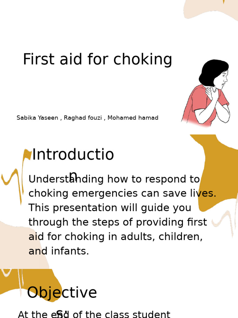 First Aid For Choking | PDF | Clinical Medicine | Medical Specialties