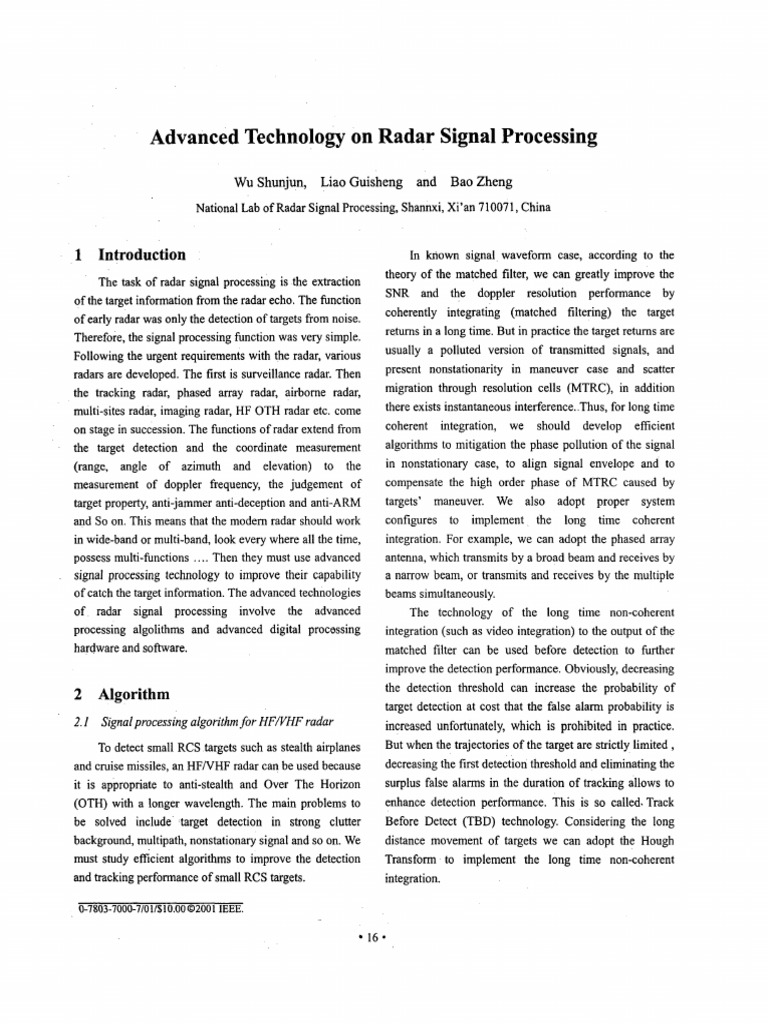 Advanced_technology_on_radar_signal_processing | PDF | Radar ... Advanced_technology_on_radar_signal_processing | PDF | Radar ...