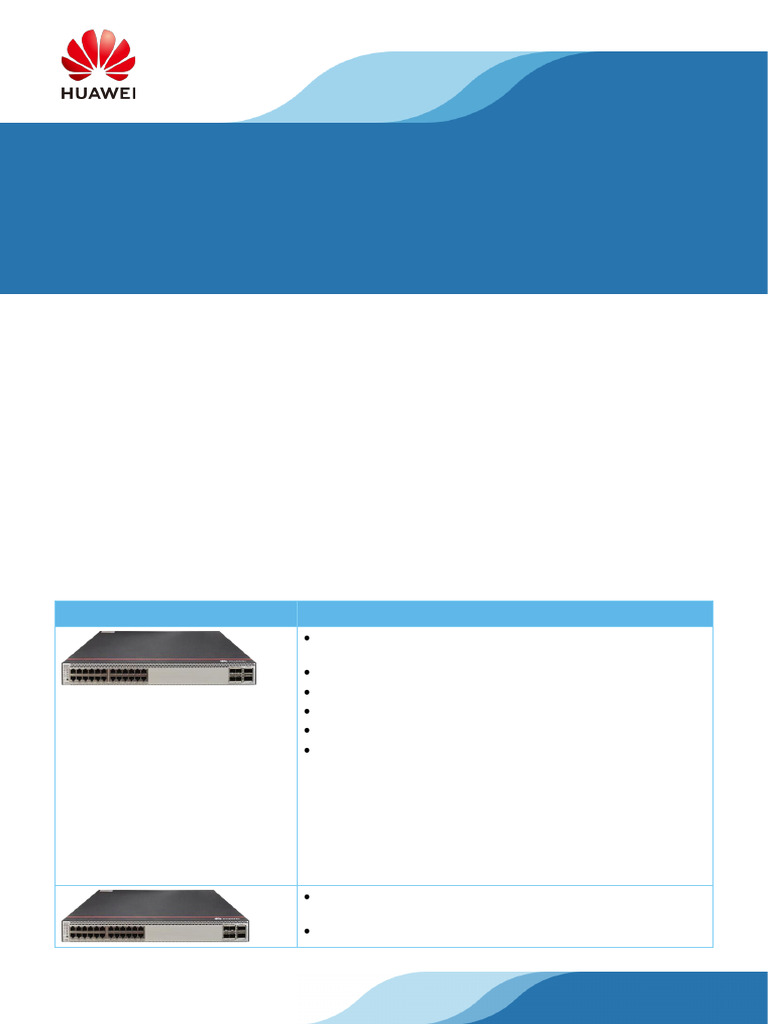 Huawei CloudEngine S5732-H Series Multi-GE Switches Brochure | PDF ...