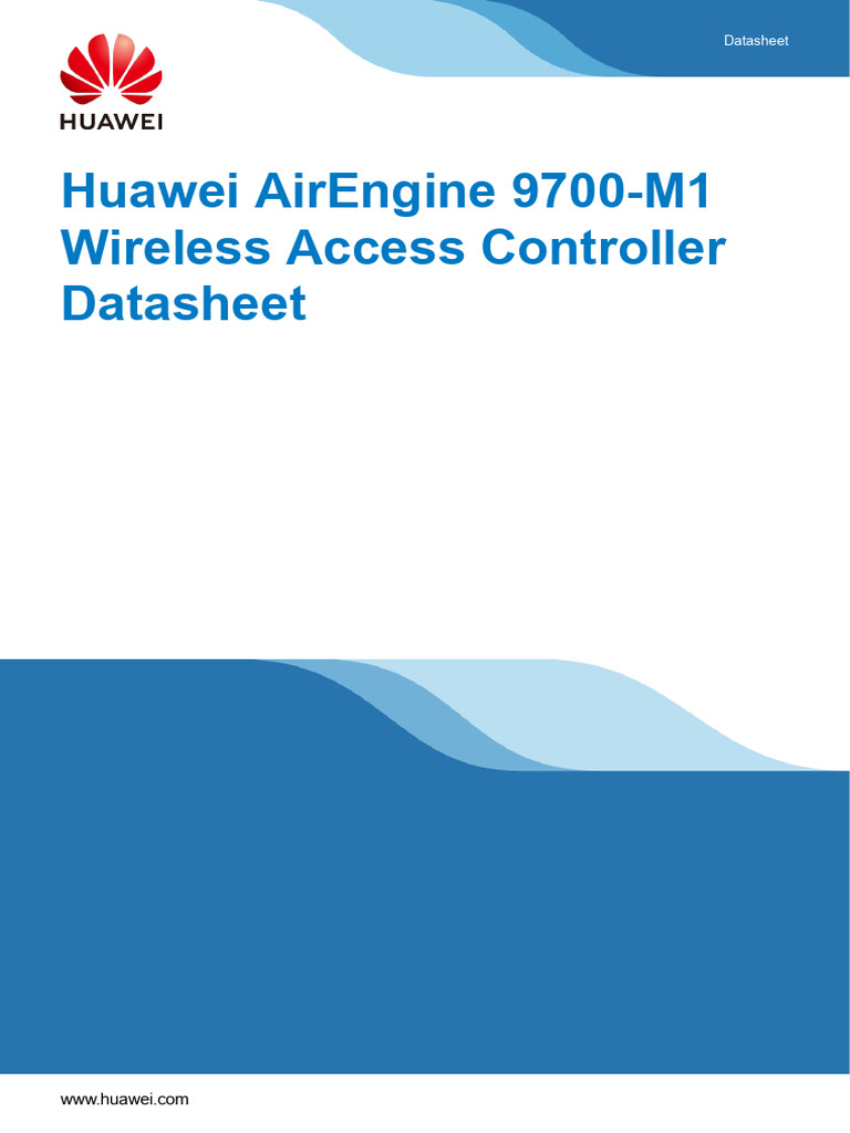 Huawei AirEngine 9700-M1 Wireless Access Controller Datasheet | PDF | Wireless Lan | Computer ...