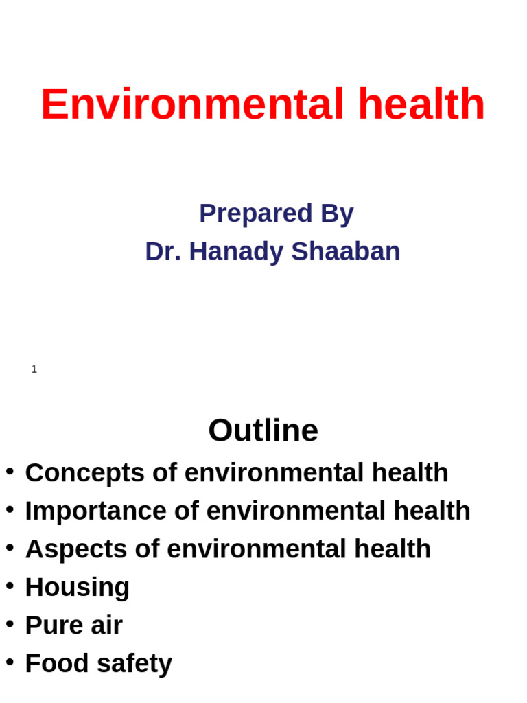 Environmental Health | PDF | Air Pollution | Water