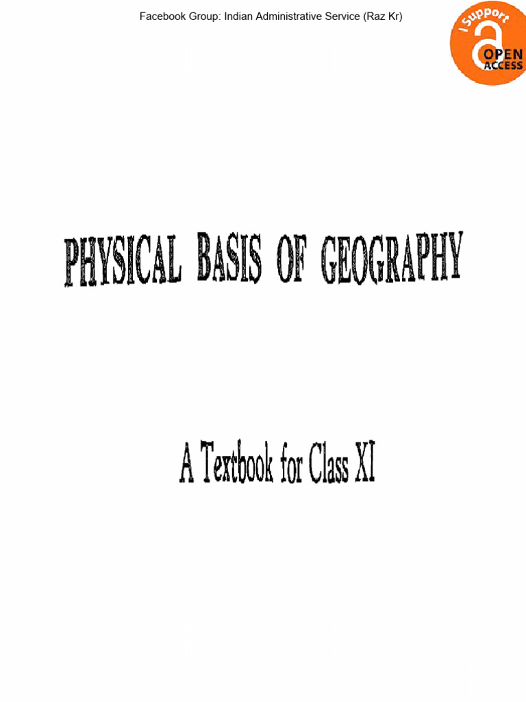 (NCERT) Principle Basic of Geography XI (Old Edition) | PDF