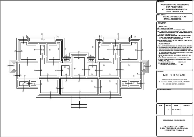 STR Type-A - Trench Plan | PDF