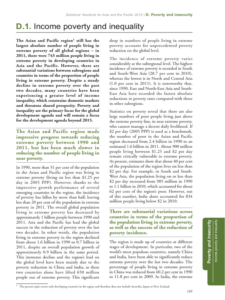 d.1 Income Poverty and Inequality | PDF | Poverty | Poverty & Homelessness