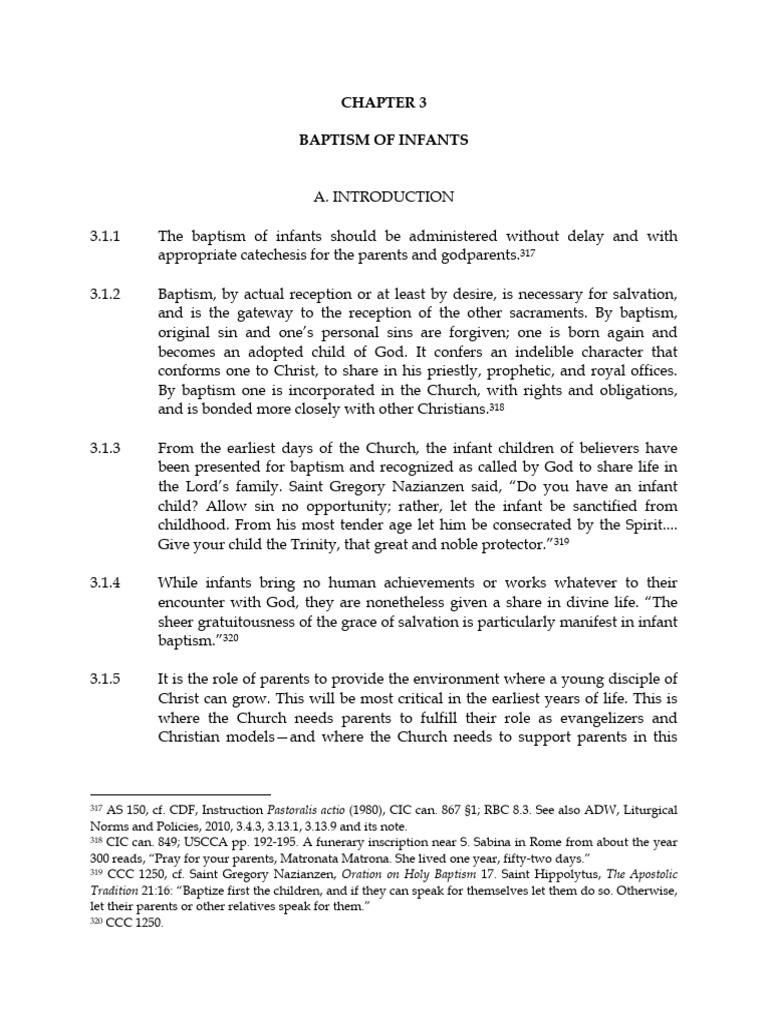 Norms3 Baptism | PDF | Baptism | Catholic Church