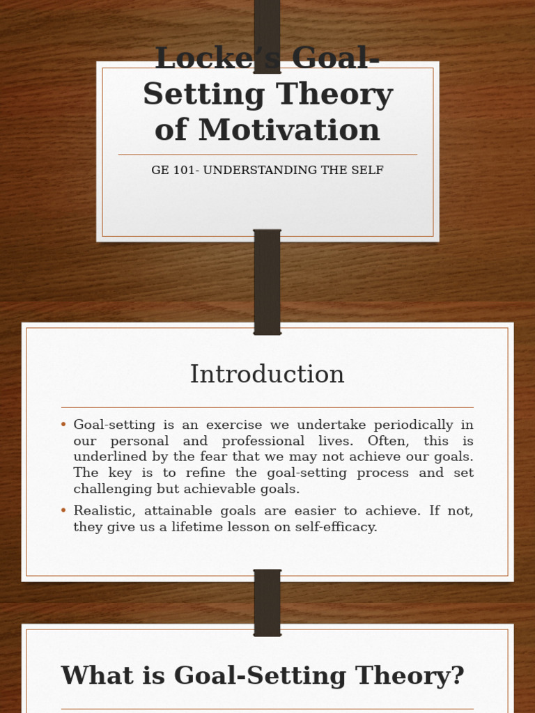 Locke's Goal-Setting Theory of Motivation | PDF | Goal Setting | Goal