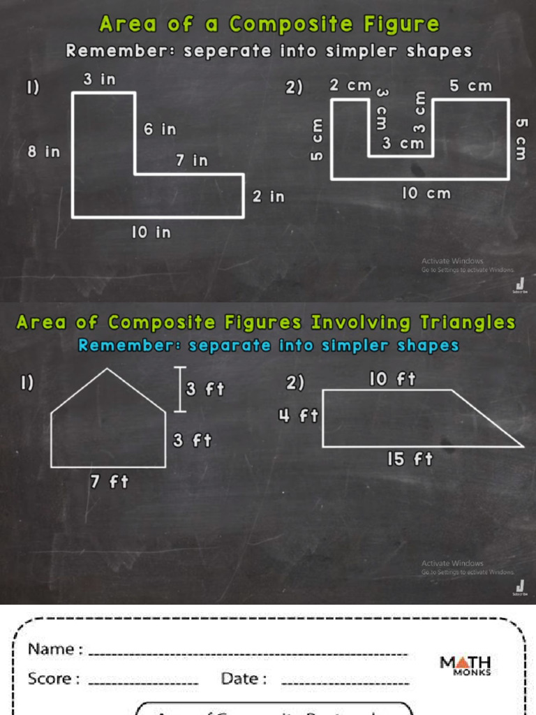 Area of Composite Figures-Rectangle | PDF