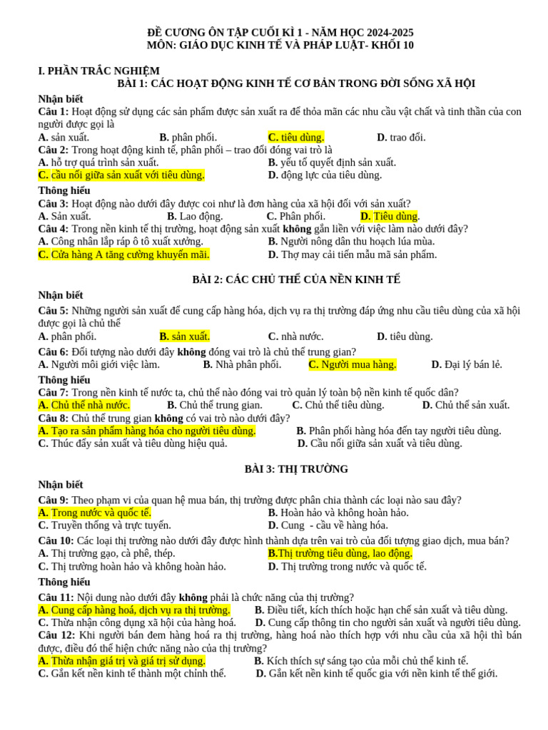 ĐC CK1 - KTPL10 HS 24-25 | PDF