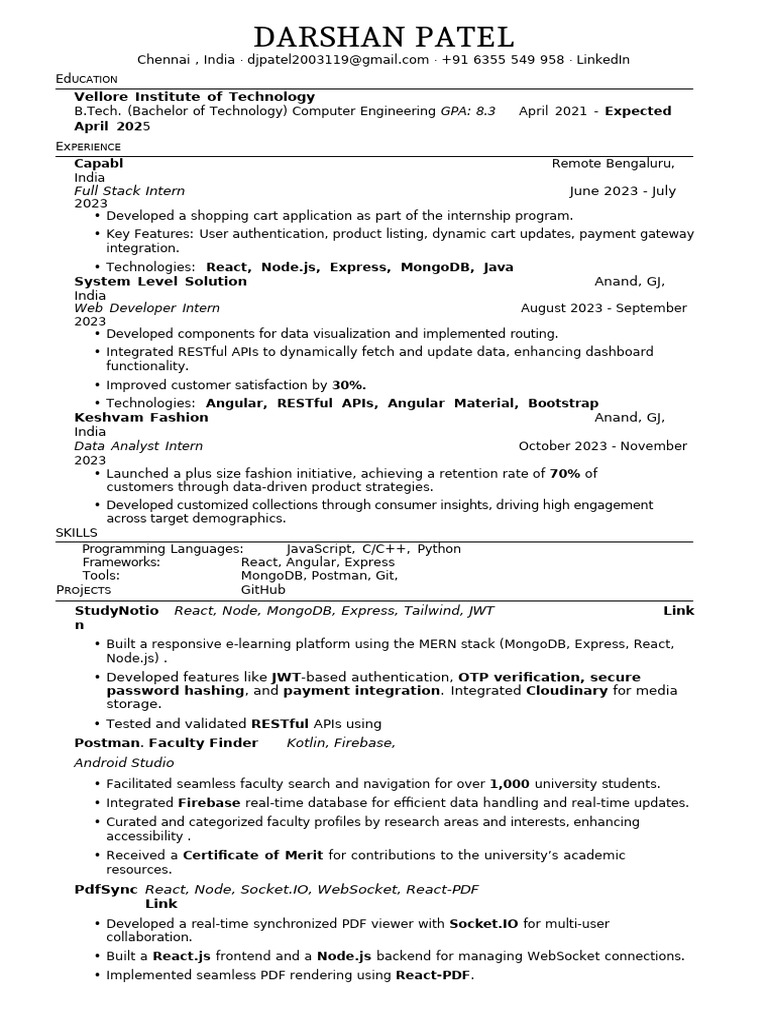 resume (4) | PDF | Computing | Information Technology resume (4) | PDF | Computing | Information Technology