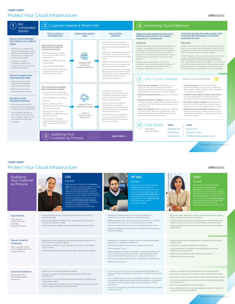VMware FINAL-Protect Strategic Cheat Sheet EN | PDF | Computer Security ...