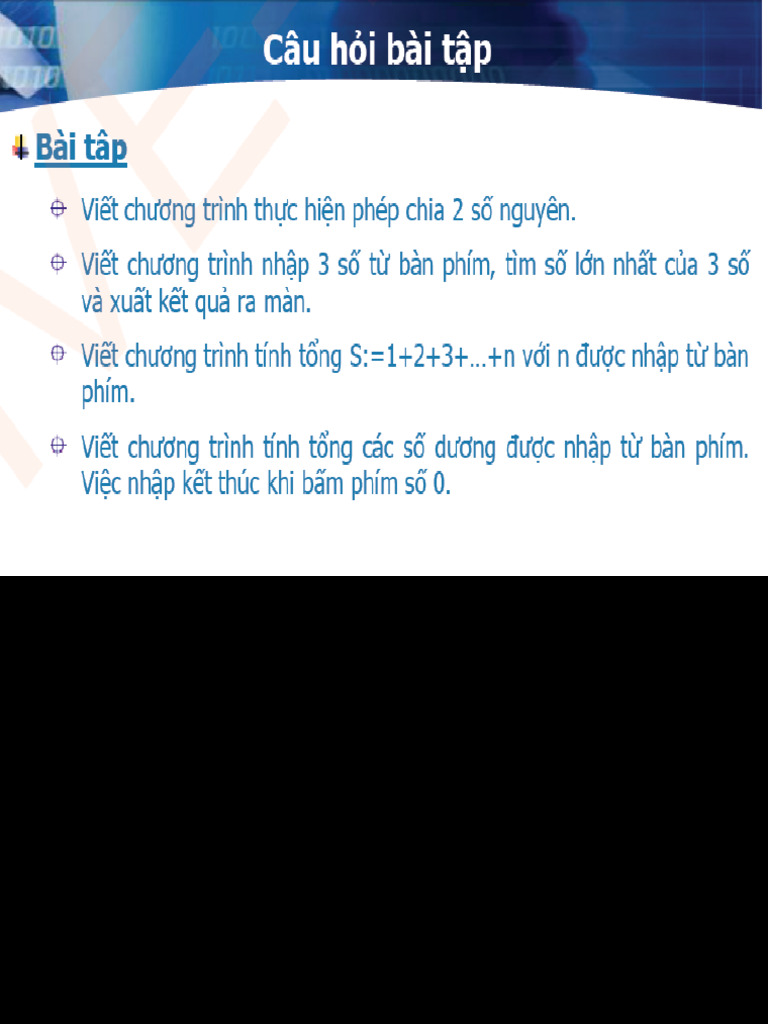 BAI TAP LT PYTHON | PDF