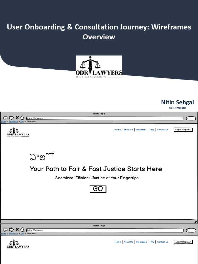 User Onboarding & Consultation Journey Wireframes - v2 | PDF