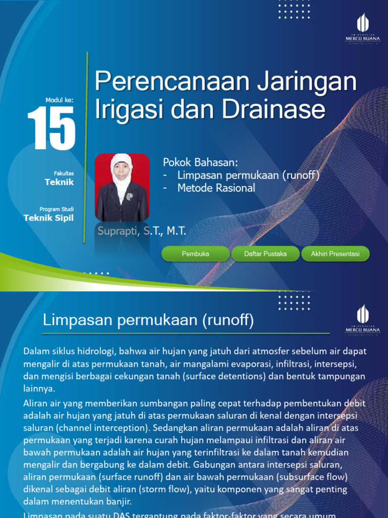 Ppt. Modul 15. Metode Rasional | PDF