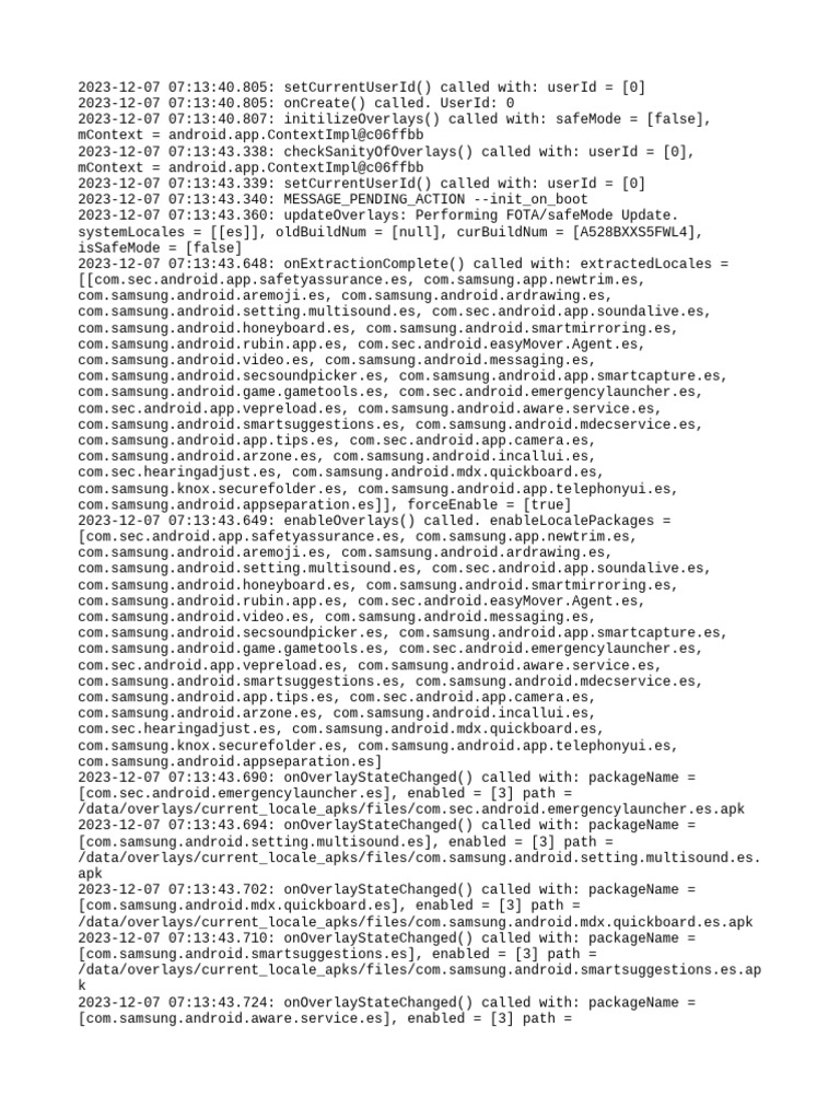 lom_log | PDF | Android (Robot) | System Software