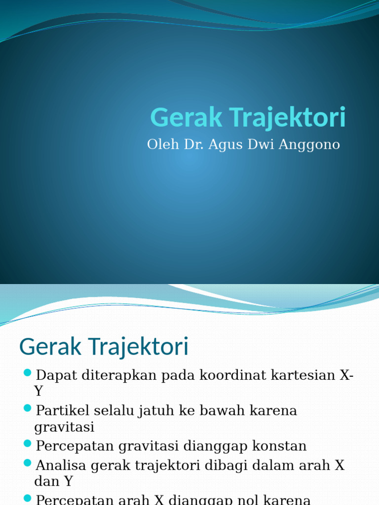 4_Gerak Trajektori | PDF