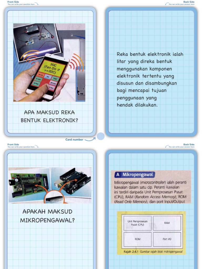 FLASH CARD Reka Bentuk Elektronik | PDF