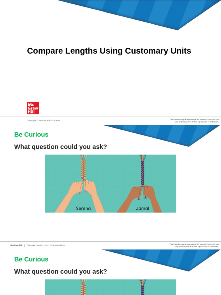 Math Unit7 Lesson7.3 | PDF | Science | Length